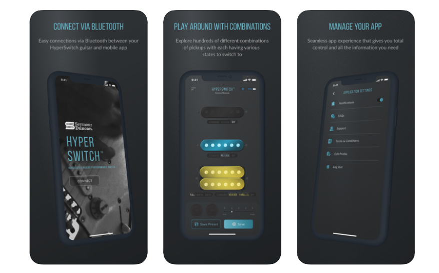 El Seymour Duncan HyperSwitch permite cientos de combinaciones de pastillas mediante Bluetooth ...